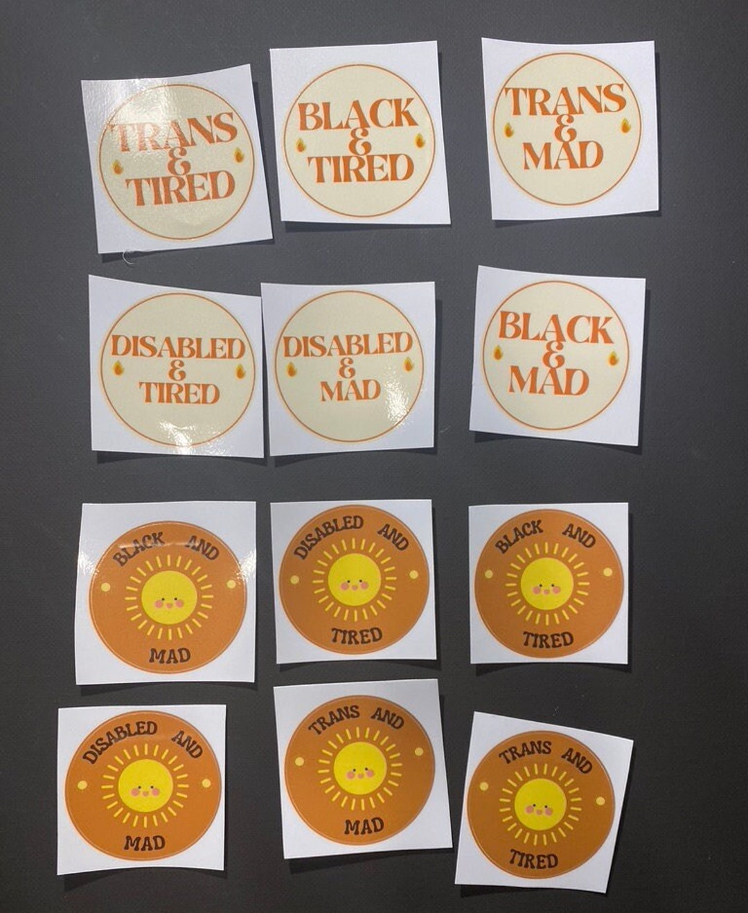 Colorful Round Identity Stickers for Personality and Expression - Etsy