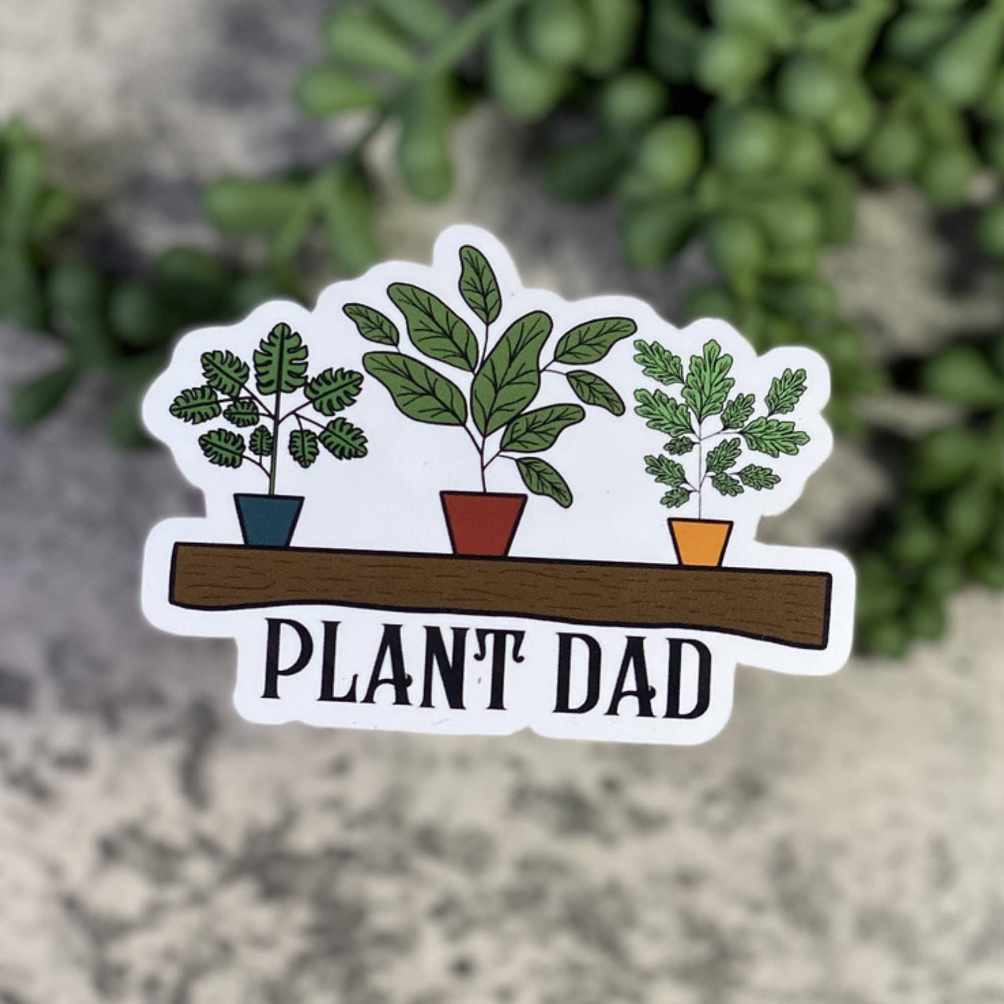 Plant Dad Sticker Craft Supplies & Tools Floral & Garden Crafts etna.com.pe