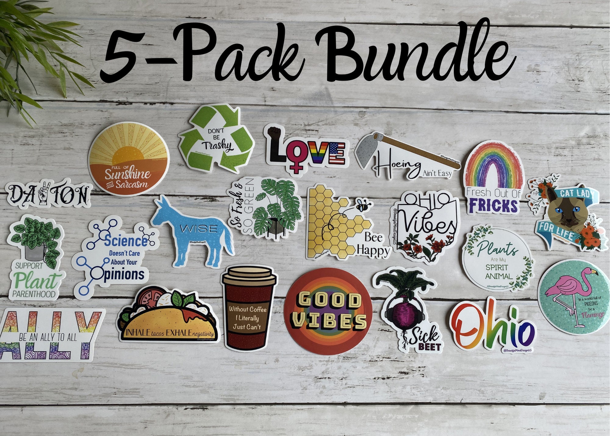 5-pack Sticker Bundle - Etsy