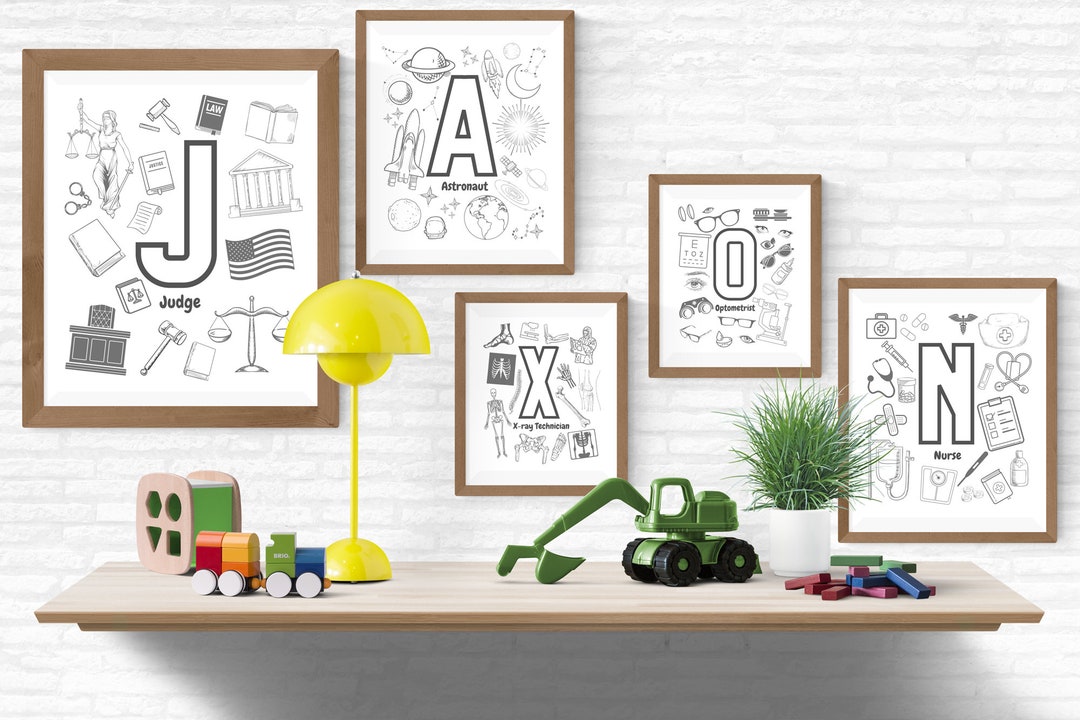 Career Alphabet Digital Prints - Etsy