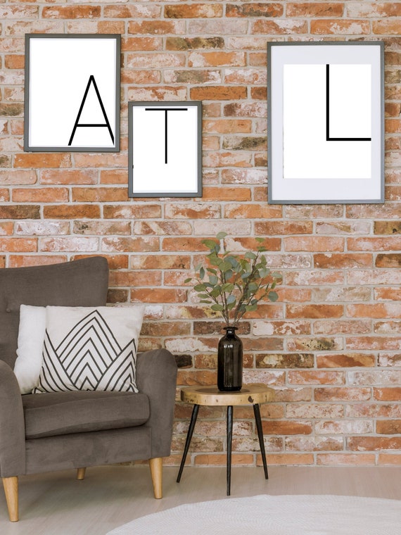 Offset Letters Digital Art Prints | Etsy