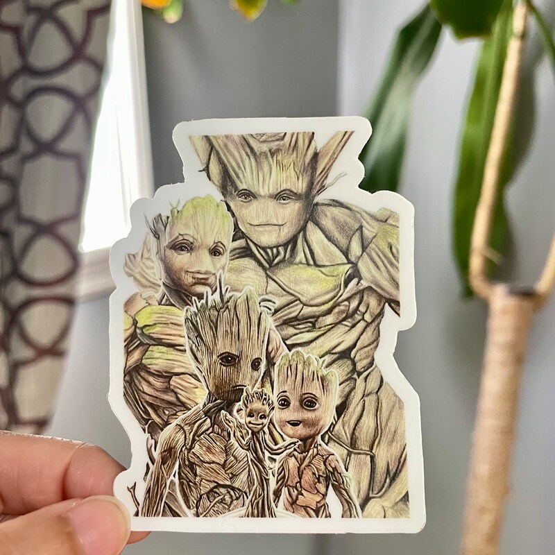 Groot Laptop Sticker - Etsy