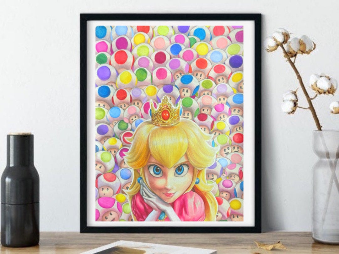 Super Mario Princess Peach Poster Print - Etsy