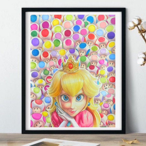 Peach Poster - Etsy UK