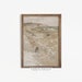 Muted Beach Scene Oil Painting Warm Tone Bathroom Decor North Prints ...