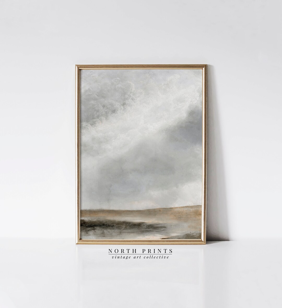 Bedroom Wall Art | Muted Tonal Beach Painting | North Prints ...