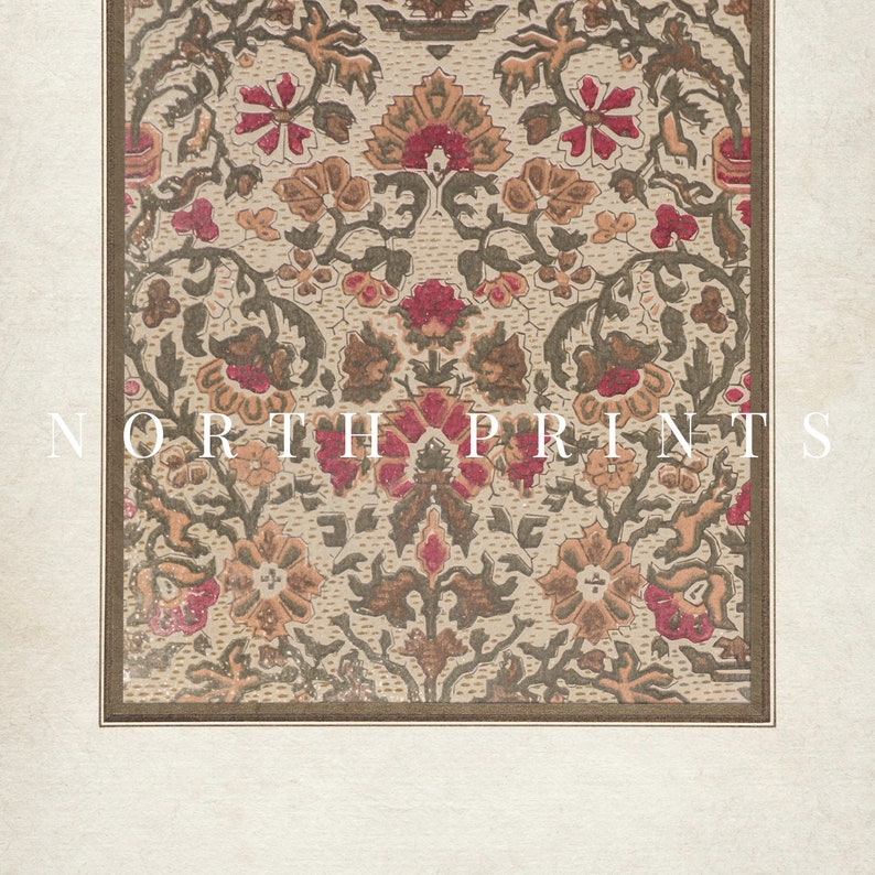 Elegant Pattern Tapestry PRINTABLE Art | Vintage Textile Downloadable ...