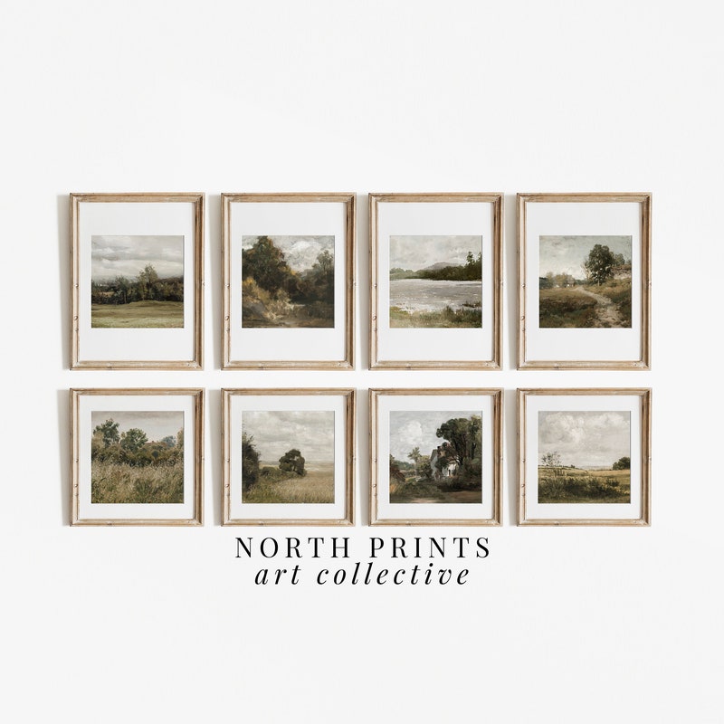 8x8 Landscape Art Set - Etsy