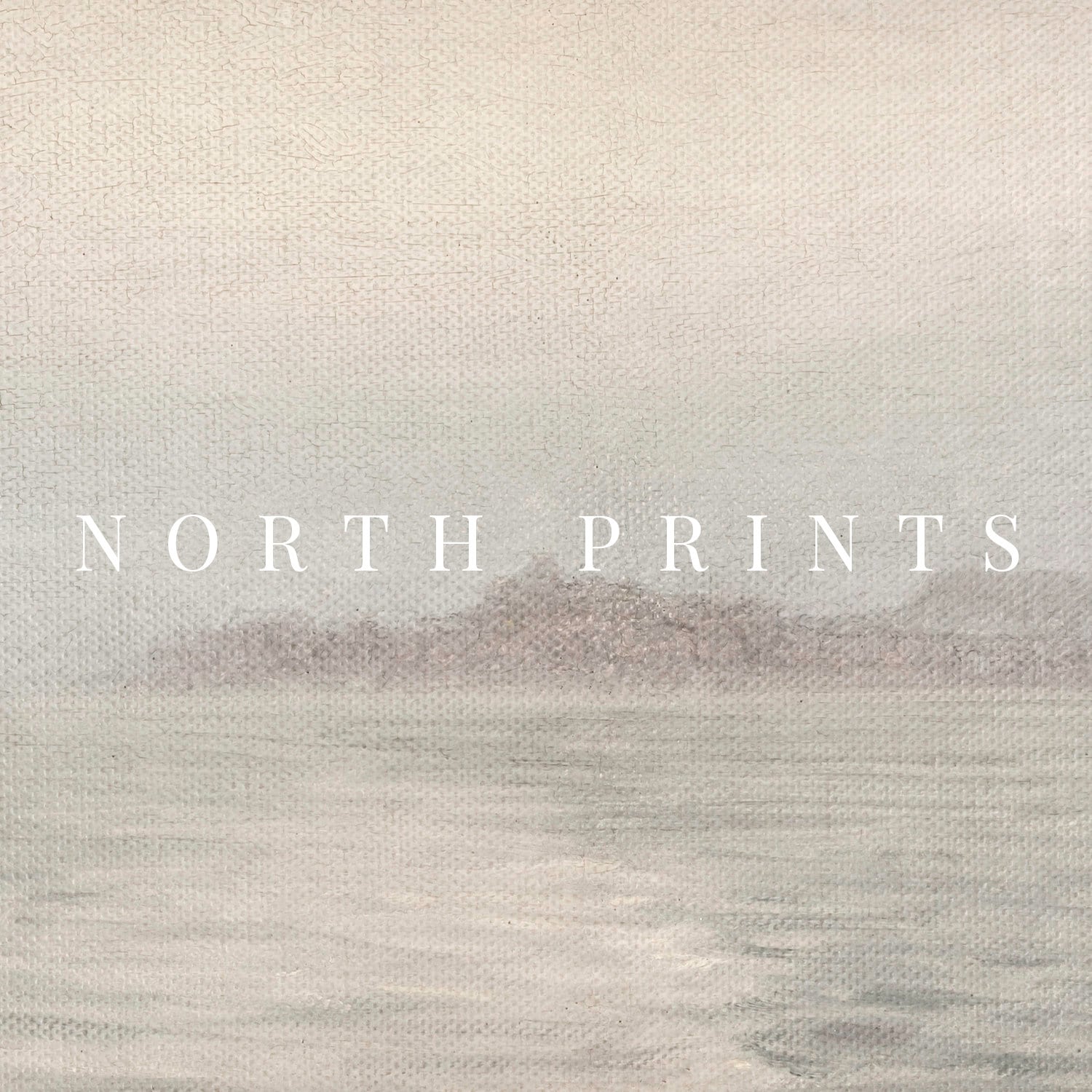 Vintage Tonal Coastal Painting | Muted Green Wall Art | Digital ...