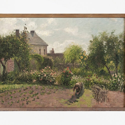 Summer Landscape Print Victorian Vintage Landscape Painting - Etsy