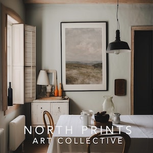 Vintage Muted Summer Landscape Painting Rustic and Neutral PRINTABLE ...