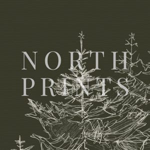 Winter Pine Tree PRINTABLE Green Wall Art, Winter Holiday Drawing ...