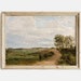 Country Landscape Print Vintage Farmhouse Country Road Painting North ...