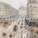Vintage French Cityscape Painting Neutral Abstract Wall Art - Etsy