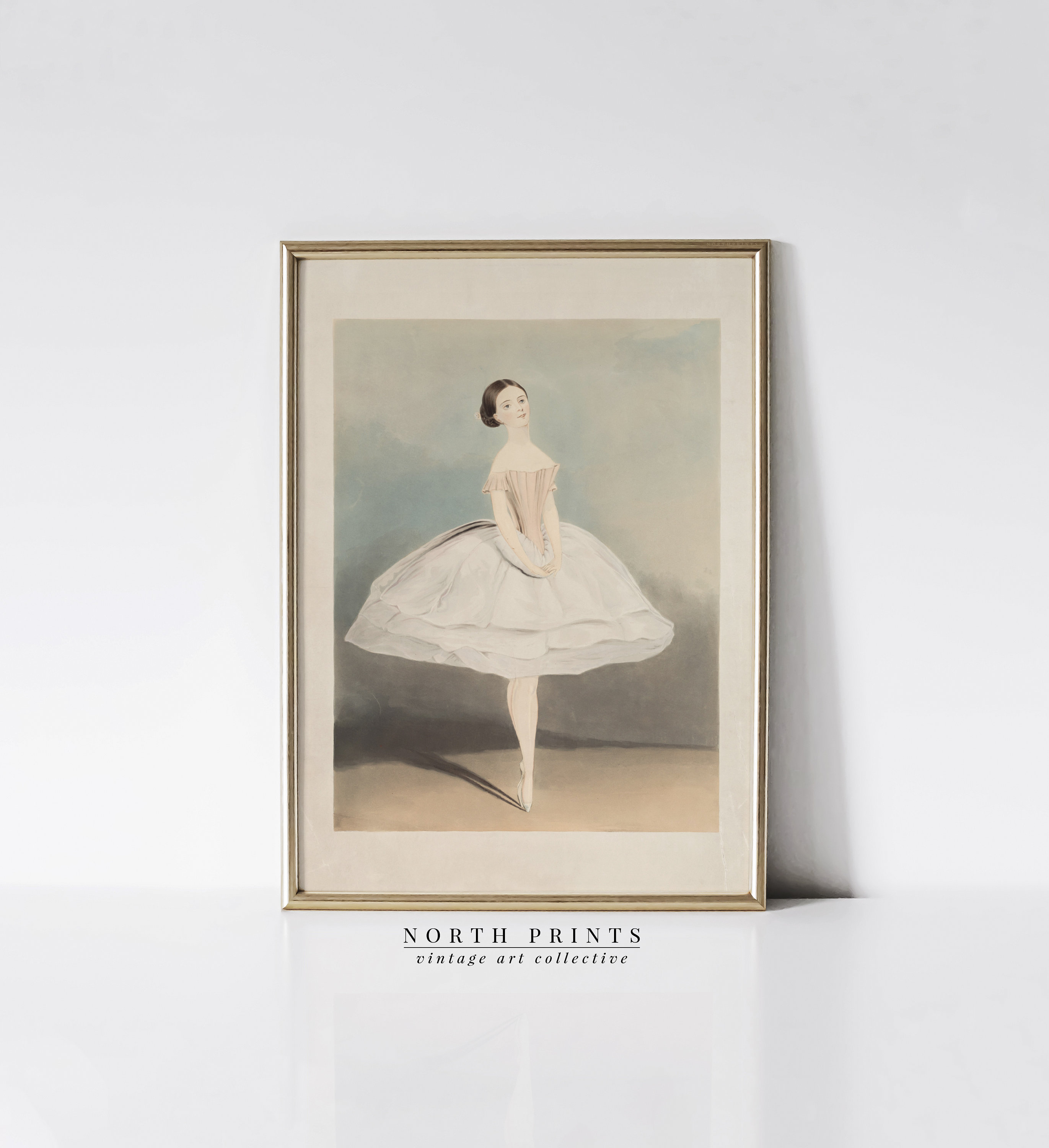 Vintage Ballerina Print