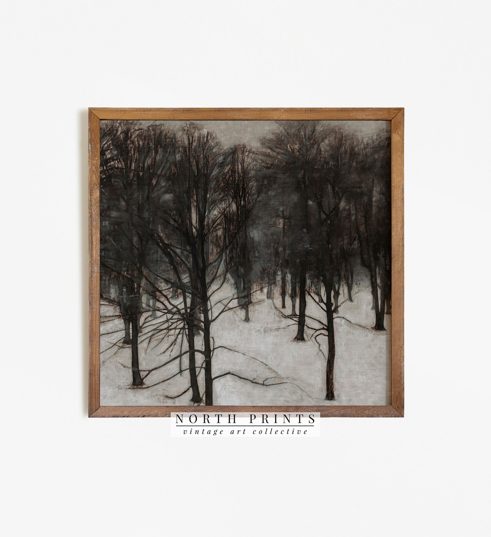 Moody Winter Gallery Wall Print SET Square Art Prints - Etsy