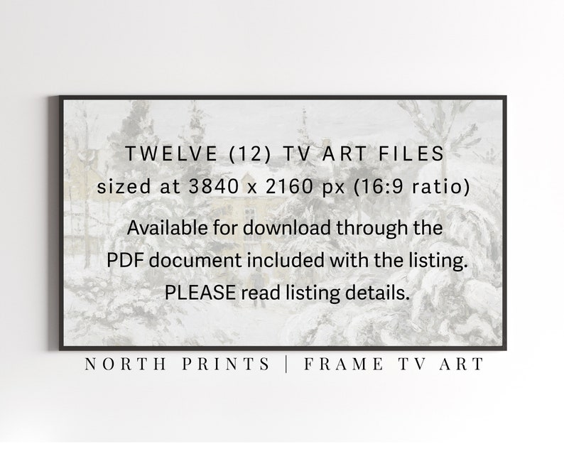 Vintage Summer Landscape Frame TV Art: Botanical Still Life Paintings ...