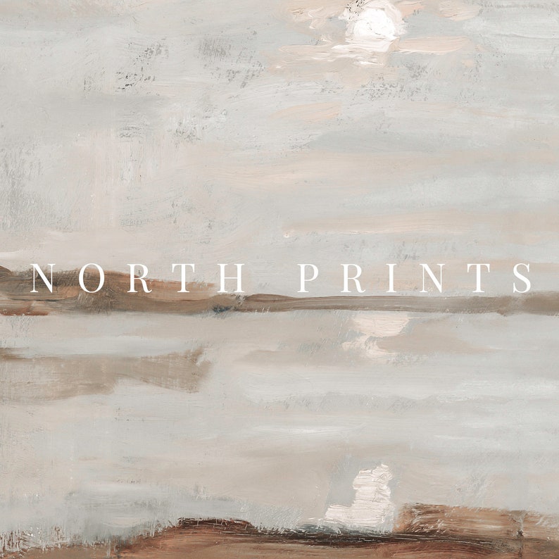 Muted Beach Scene Oil Painting: Warm Tone Coastal Art (digital Download ...