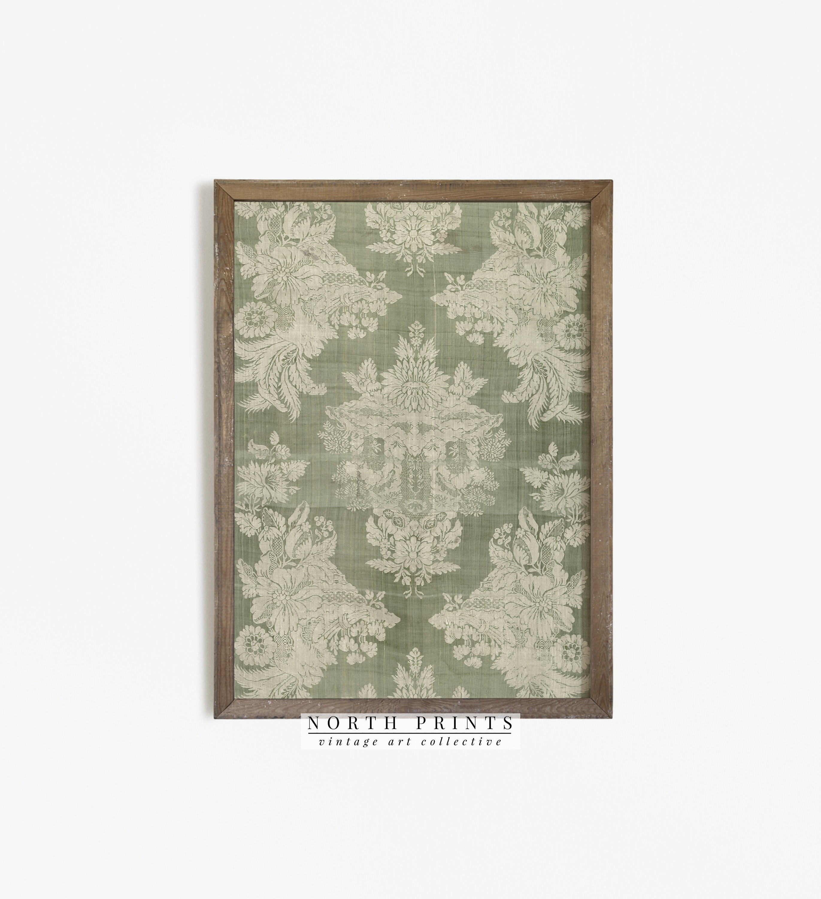 Muted Green Tapestry Wall Art Vintage Textile PRINTABLE - Etsy