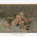 Vintage Flower Print | Cottage Wall Art Decor | Pink Country Botanical ...