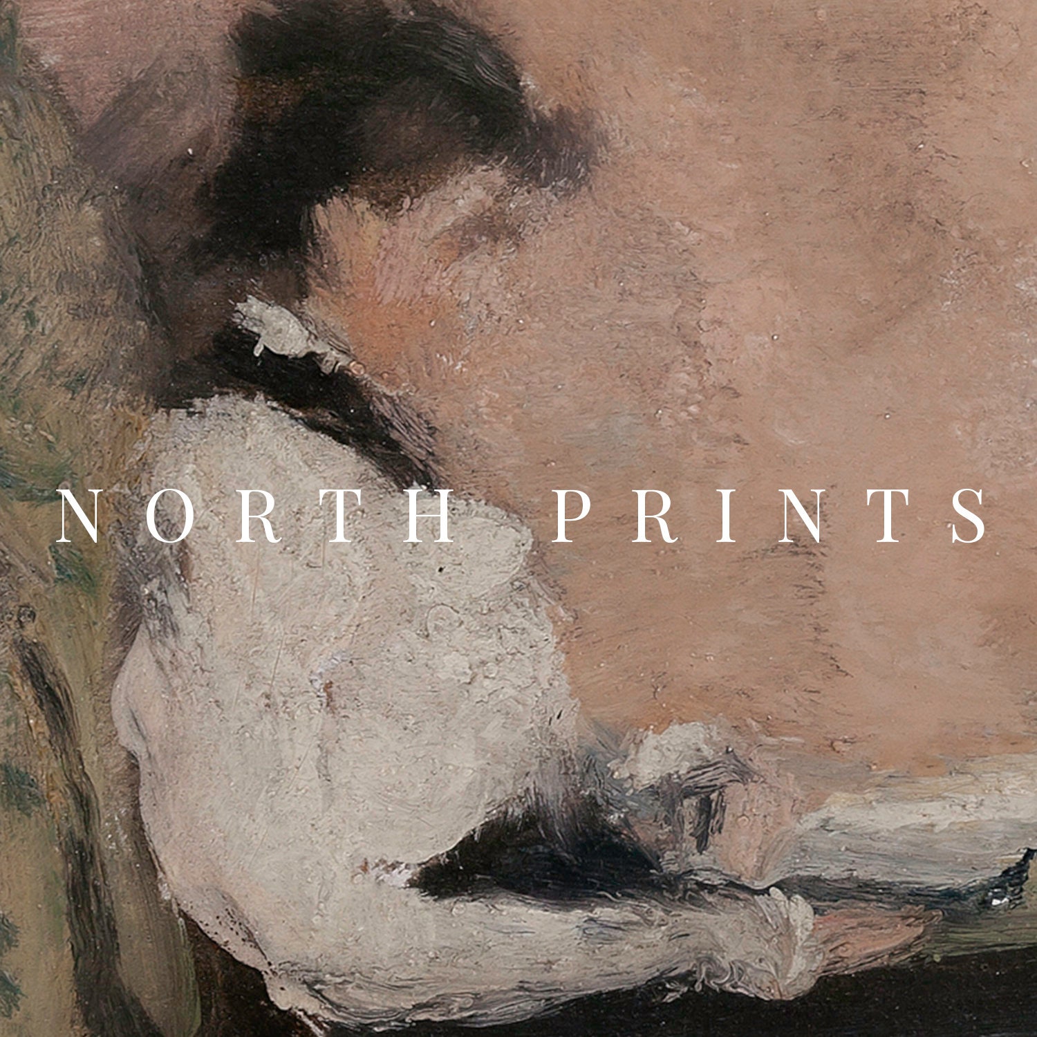 PRINTABLE Book Reading Painting Vintage Portrait Library - Etsy