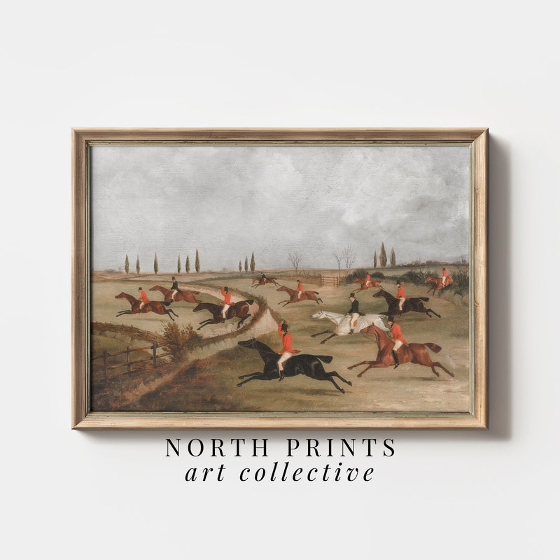 Fox Hunt Painting - Etsy