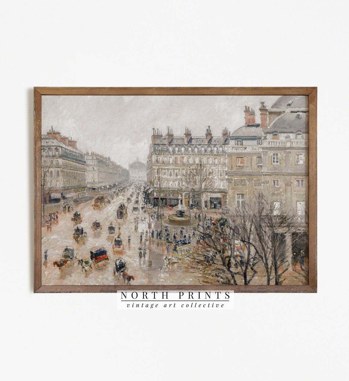 Vintage French Cityscape Painting Neutral Abstract Wall Art - Etsy