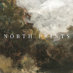 Printable Moody Country Landscape Painting | Vintage Wall Art | North ...