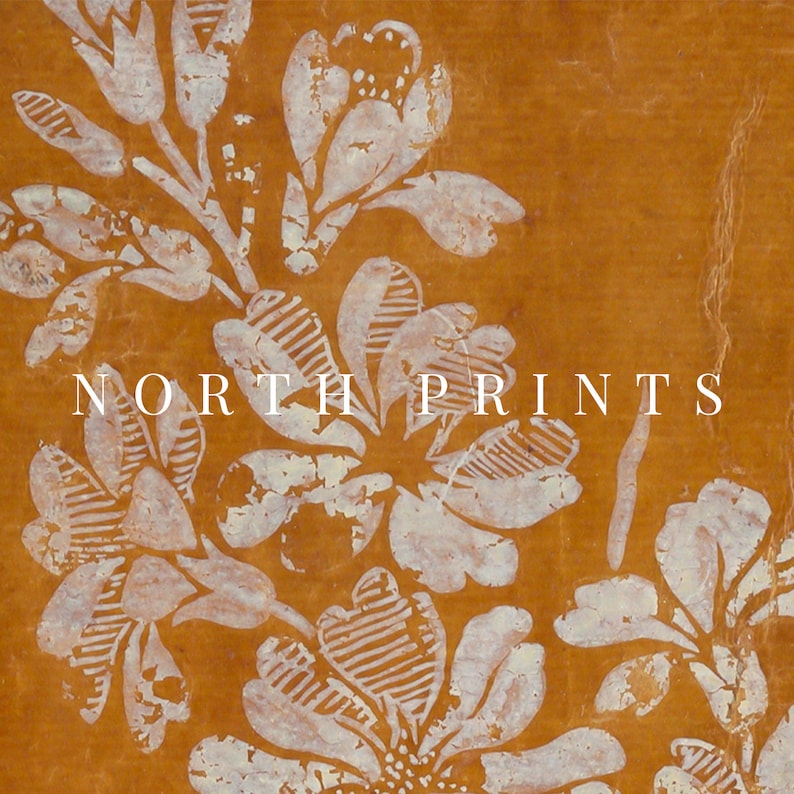 Vintage Textile Art, Burnt Orange Botanical Tapestry Print Digital ...