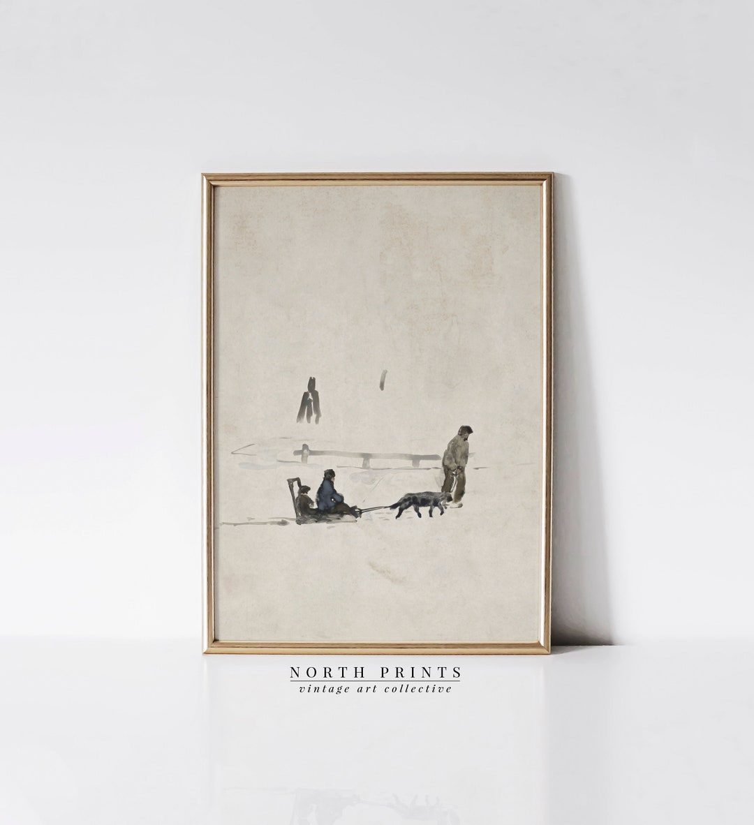 Winter Modern Farmhouse Neutral Minimalist PRINTABLE Wall Art Christmas ...
