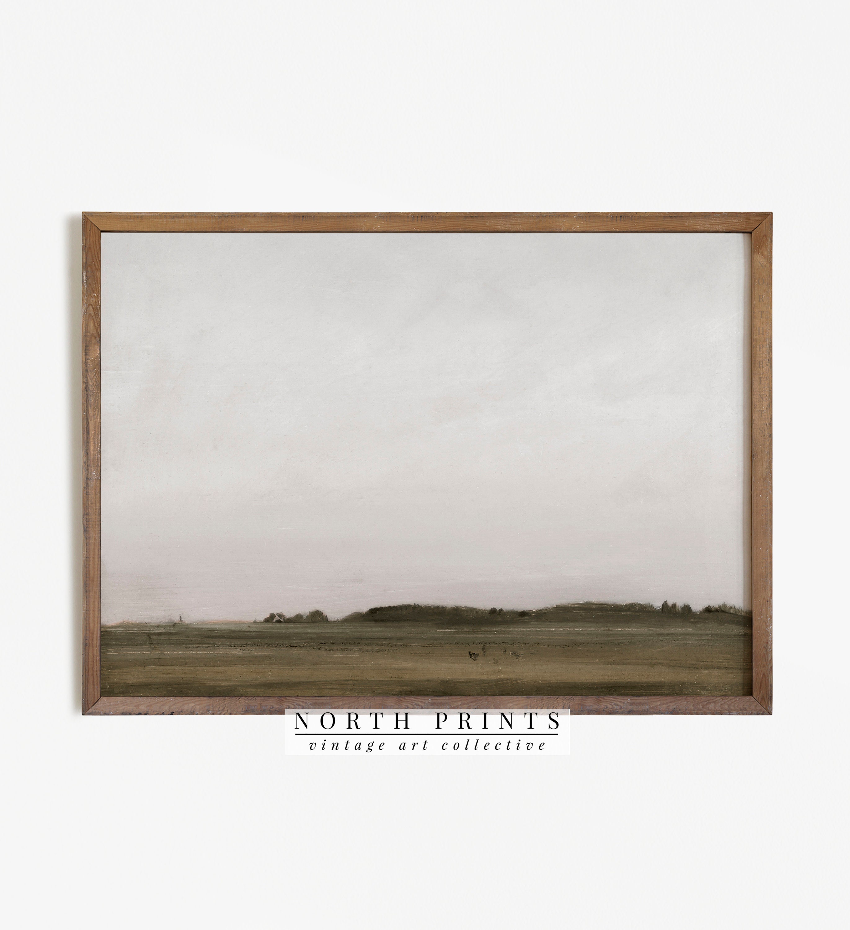 Vintage Landscape Painting Muted Country Scenery Art Print | Etsy