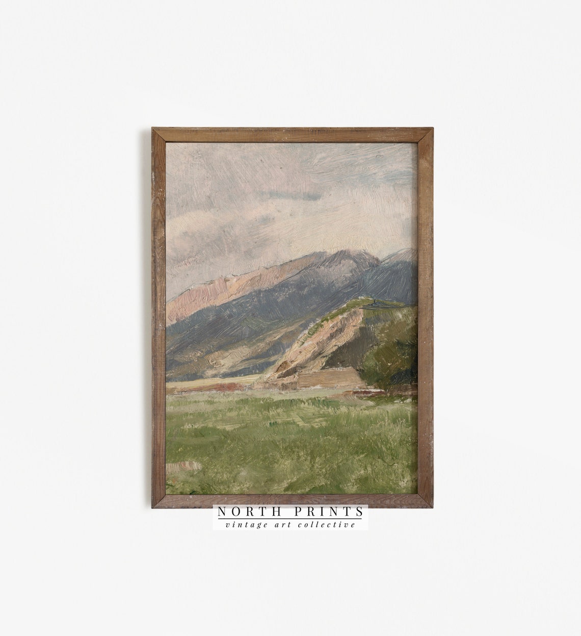 Two Piece Landscape Print SET | Split Panel PRINTABLE | Vintage Digital ...