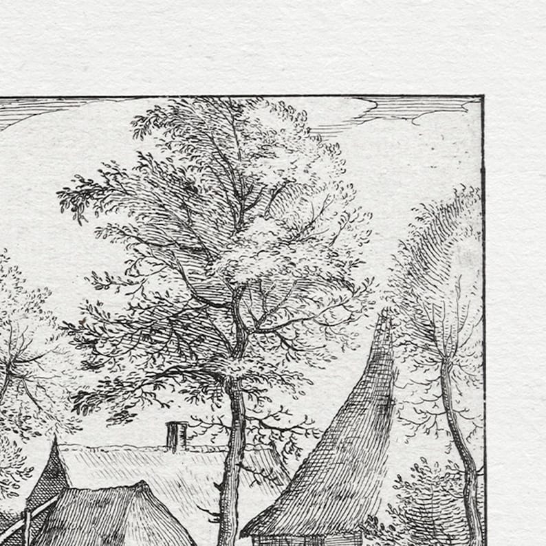 Vintage Landscape Etchings Antique Drawing Collection - Etsy