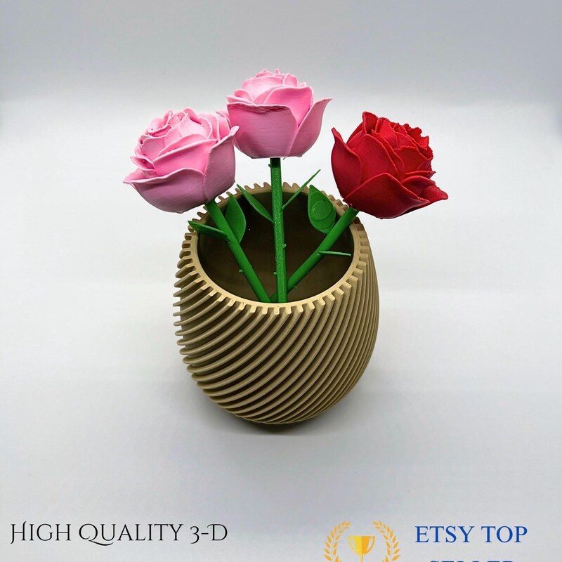 Printed Roses - Etsy