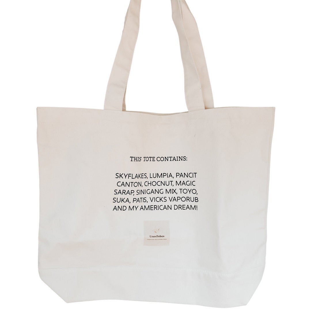 FILIPINO TOTE BAG, Pinoy Tote Bag, Filipino Gift Ideas, Philippines ...
