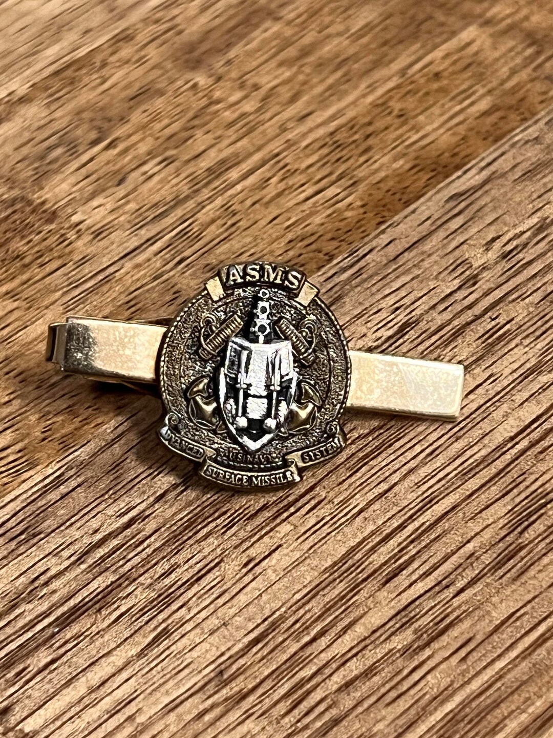 Vintage Tie Clips Bar Clip ASMS Advanced Surface Missile System U.S ...