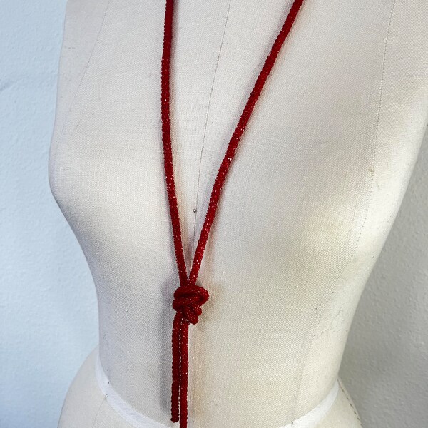 Glass Beaded Lariat - Etsy