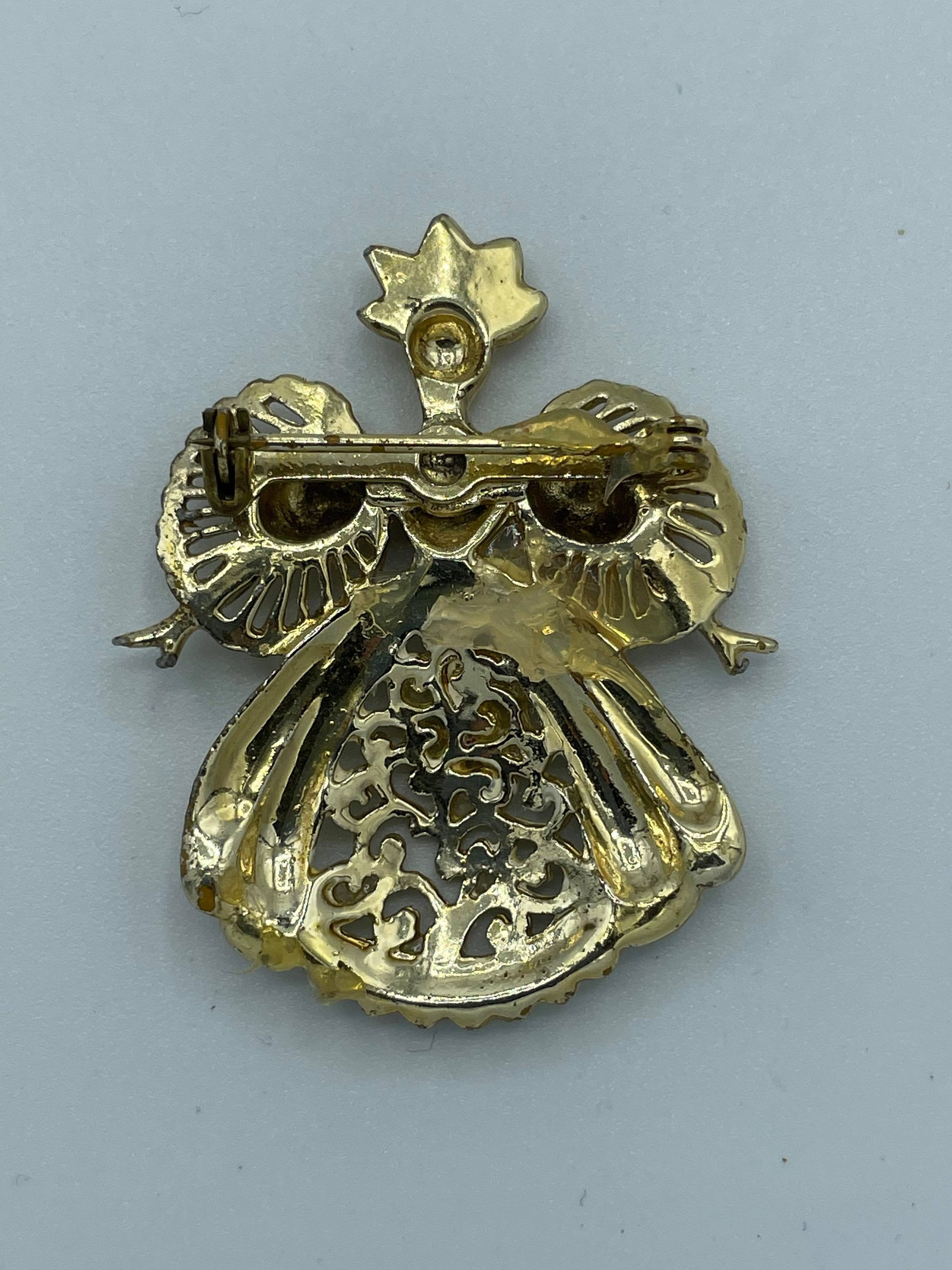 Rare and Unique Vintage Victorian Woman Pin - Etsy