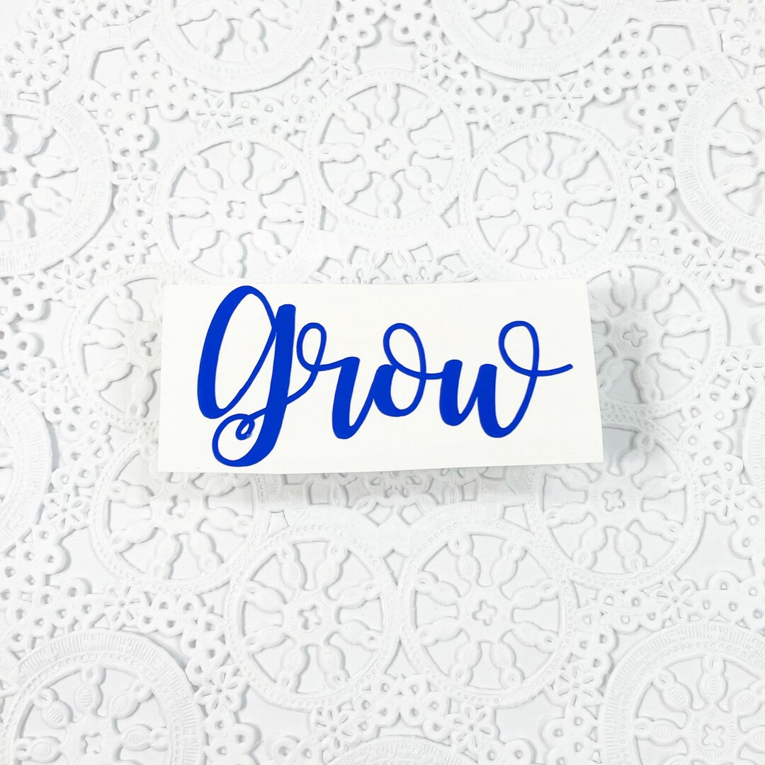 Grow Word of the Year Vinyl Decal Sticker Planners - Etsy