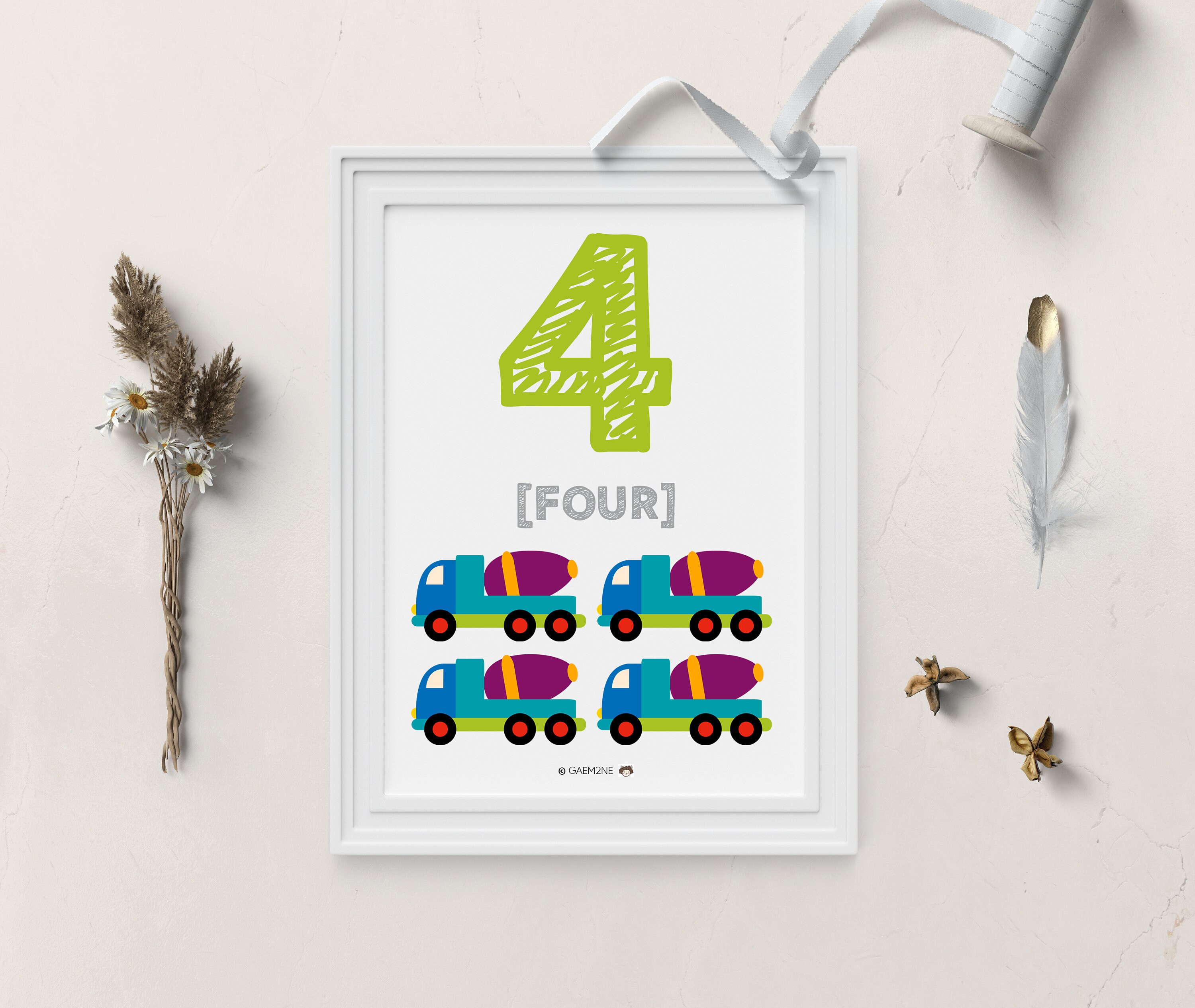 Number Flash Cards Printable, 123 Flash Cards, Montessori Learning ...