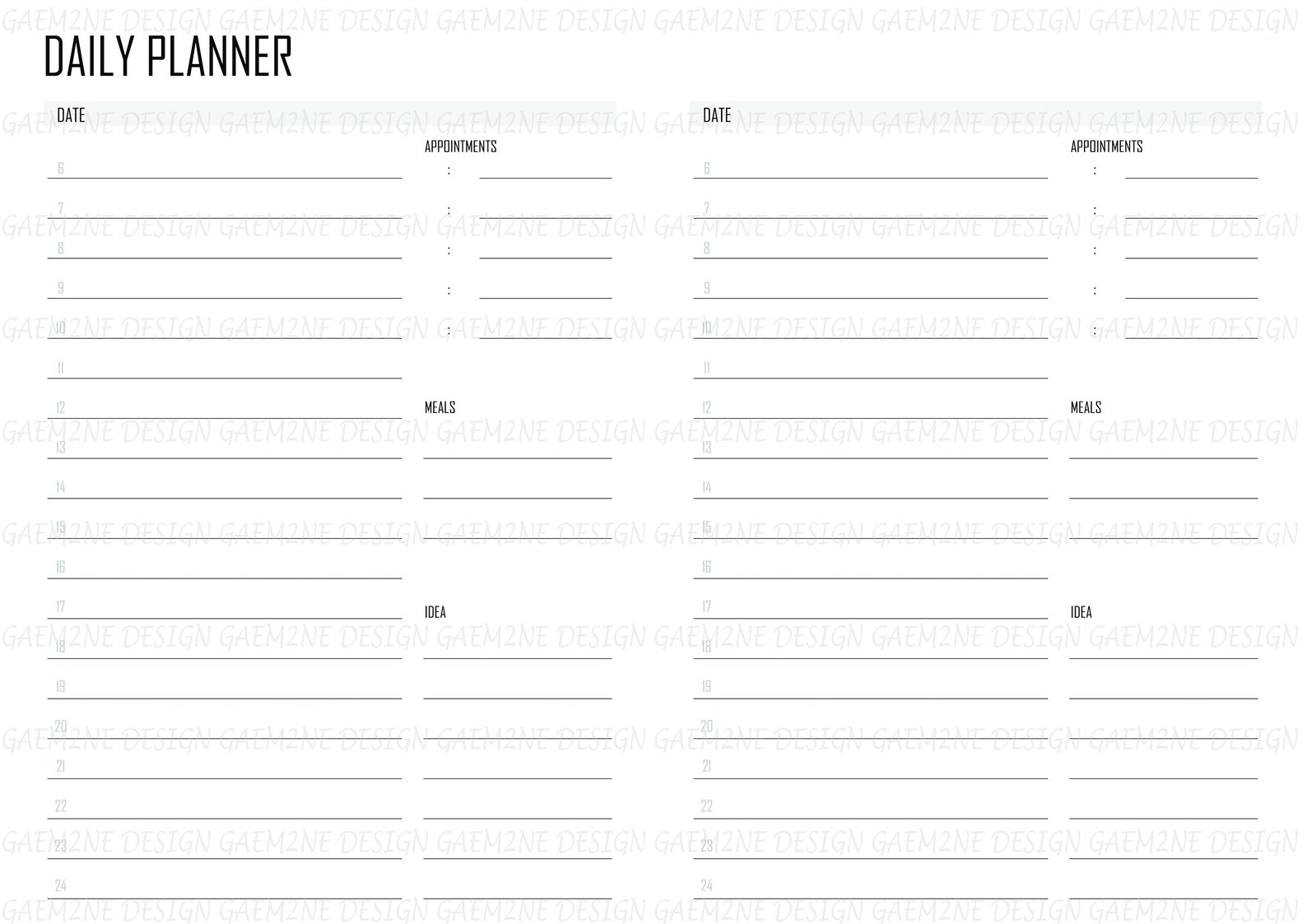 Printable Desk Planner Simple Study Planner Planner Inserts - Etsy