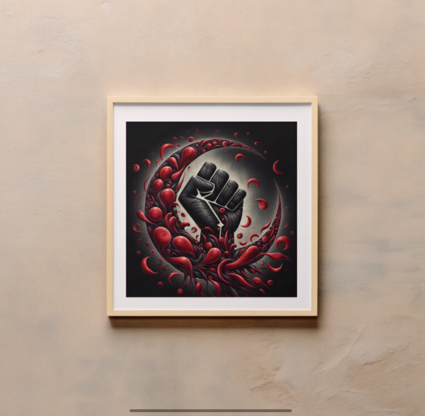 Sickle Cell Awareness Wall Art Print: Embracing Strength & Resilience ...