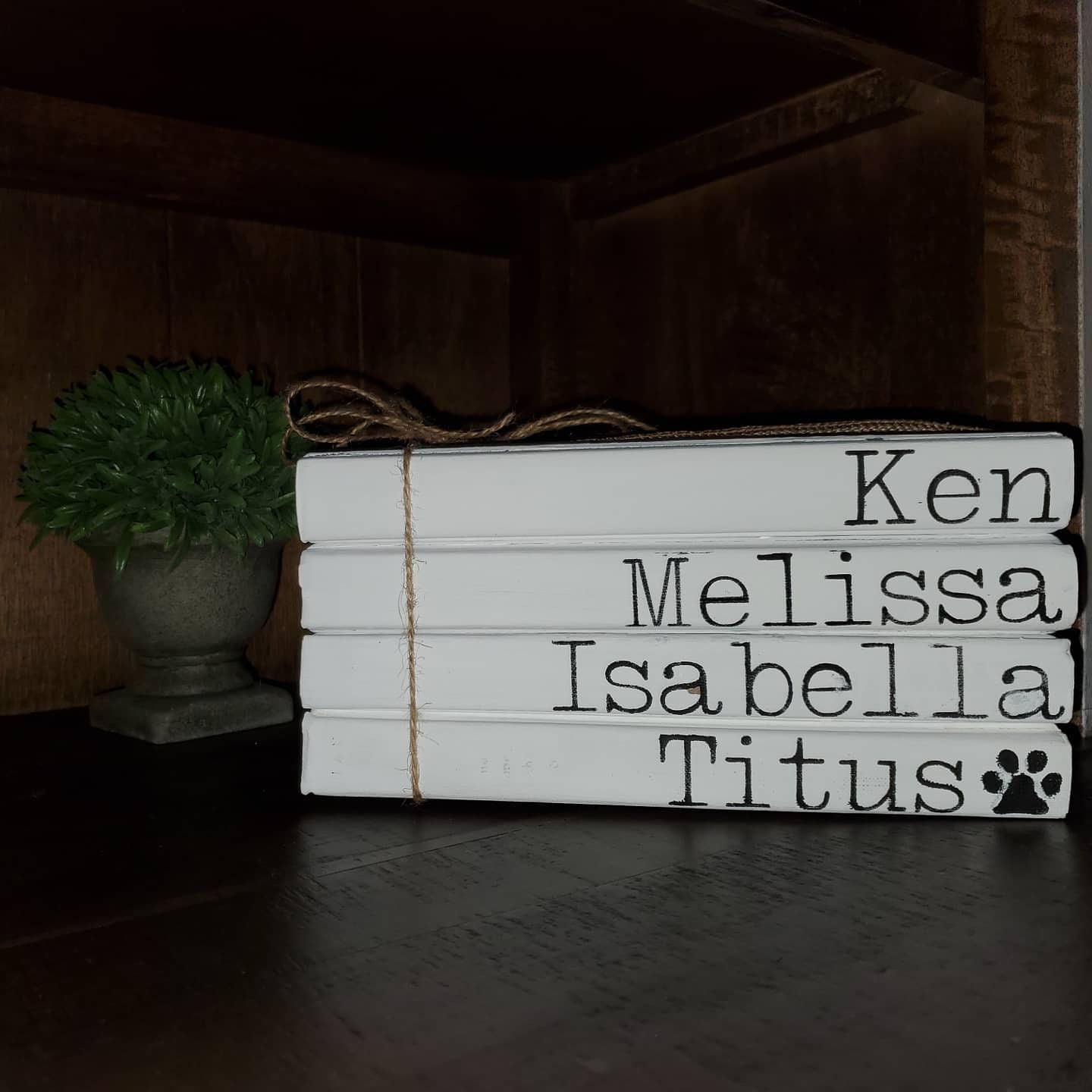 Family Custom Book Stack (personalized) - Etsy