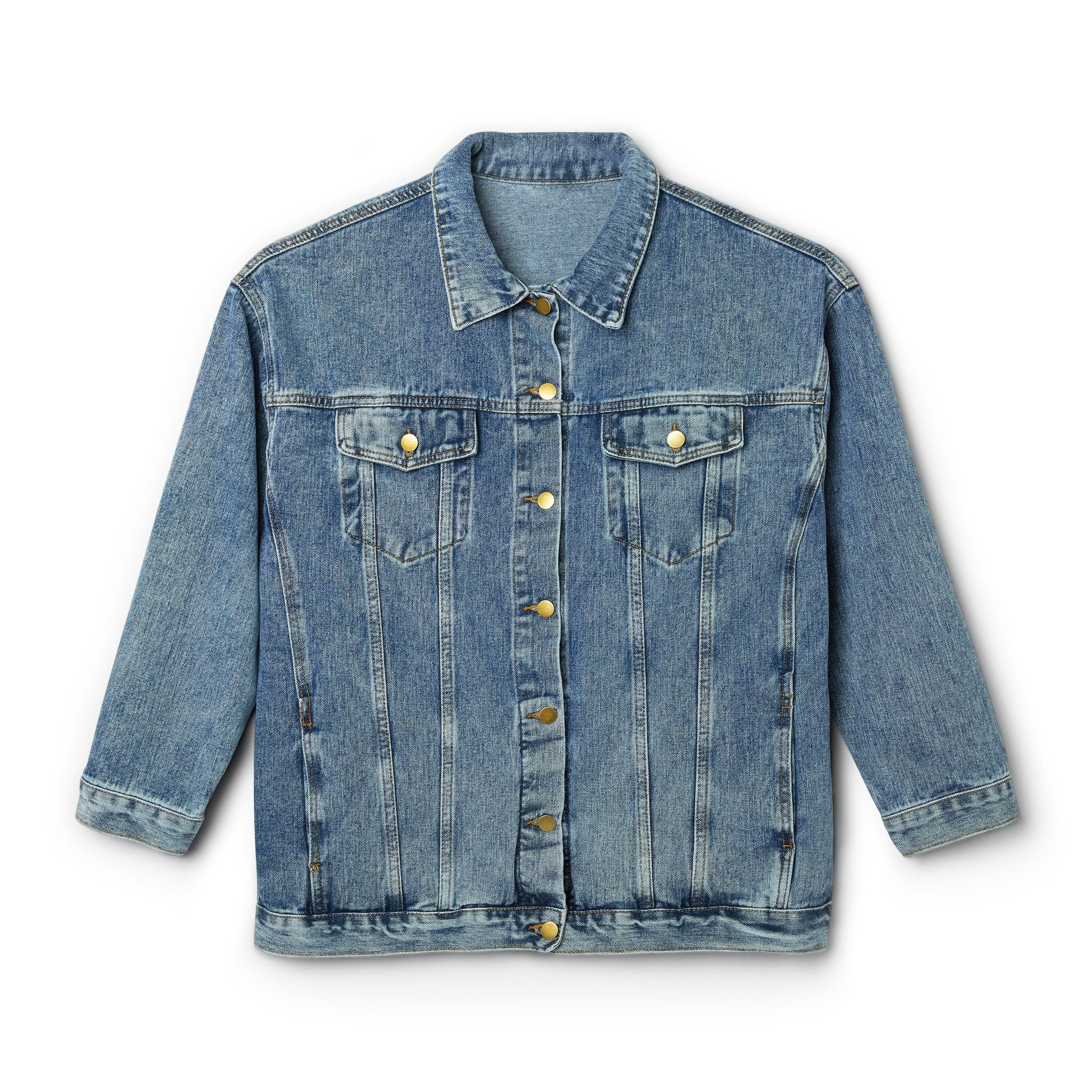 Virgin Mary Art Women's Denim Jacket, Catholic Merch, Virgen Maria ...