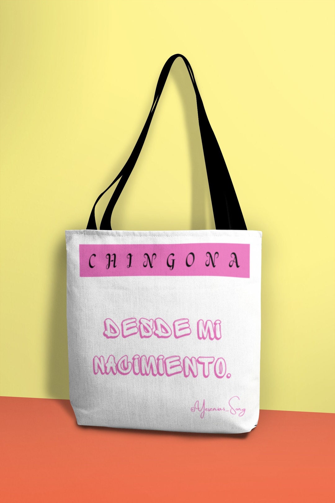 Chingona AOP Tote Bag in White - Etsy