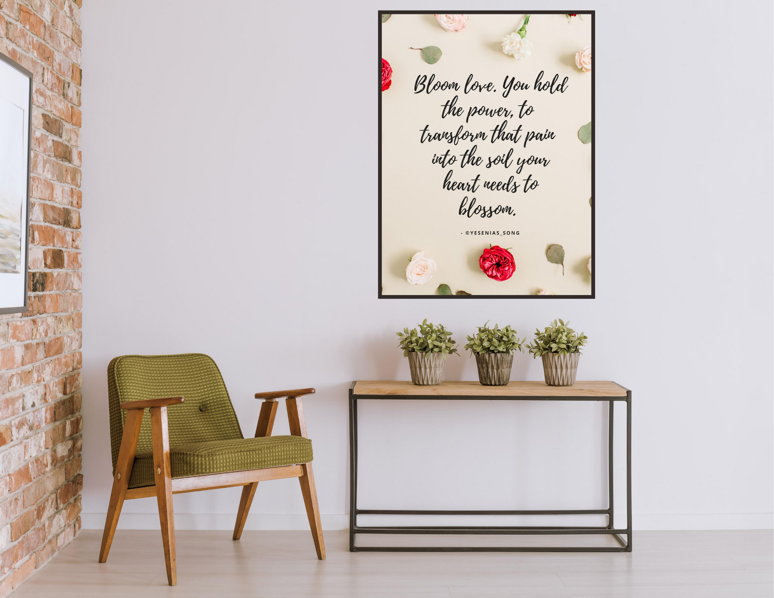 Floral Bloom Poem by Yesenias_song, Printable Digital Downloadable Wall ...