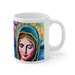 Virgin Mary Light Watercolor Ceramic Mug 11oz, Catholic Mugs, Catholic ...