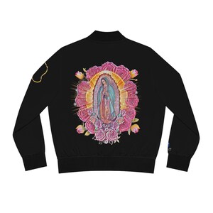 Virgen De Guadalupe Women's Bomber Jacket (AOP), Virgin Mary Jacket ...