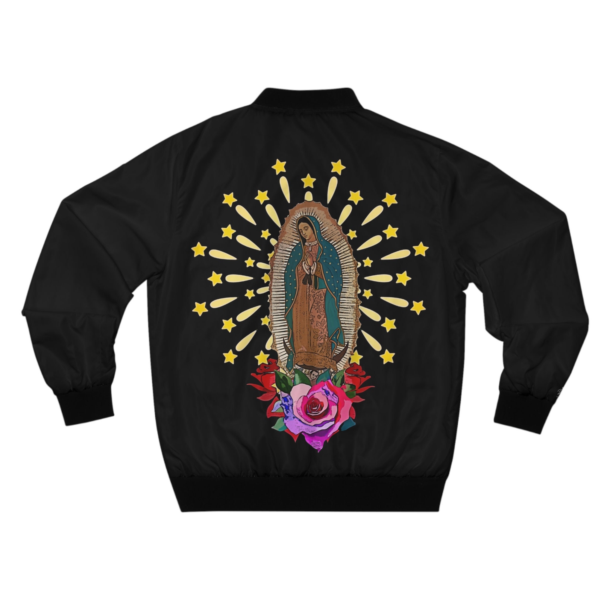 Our Lady of Guadalupe Lightweight Bomber Jacket | Virgen De Our Lady of Guadalupe Lightweight Bomber Jacket | Virgen De