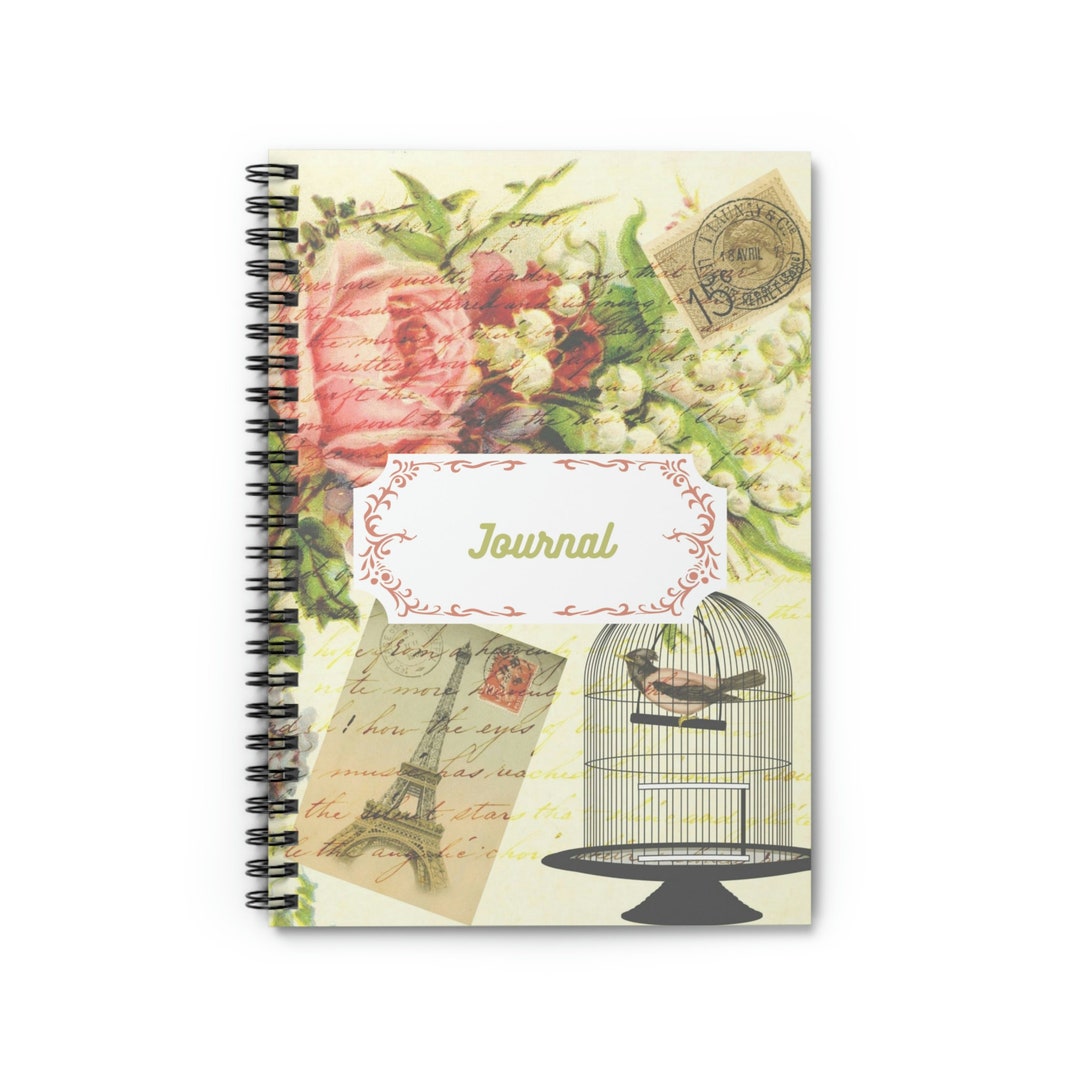 Vintage Design Spiral Notebook - Ruled Line, Victorian Journal, Prayer ...